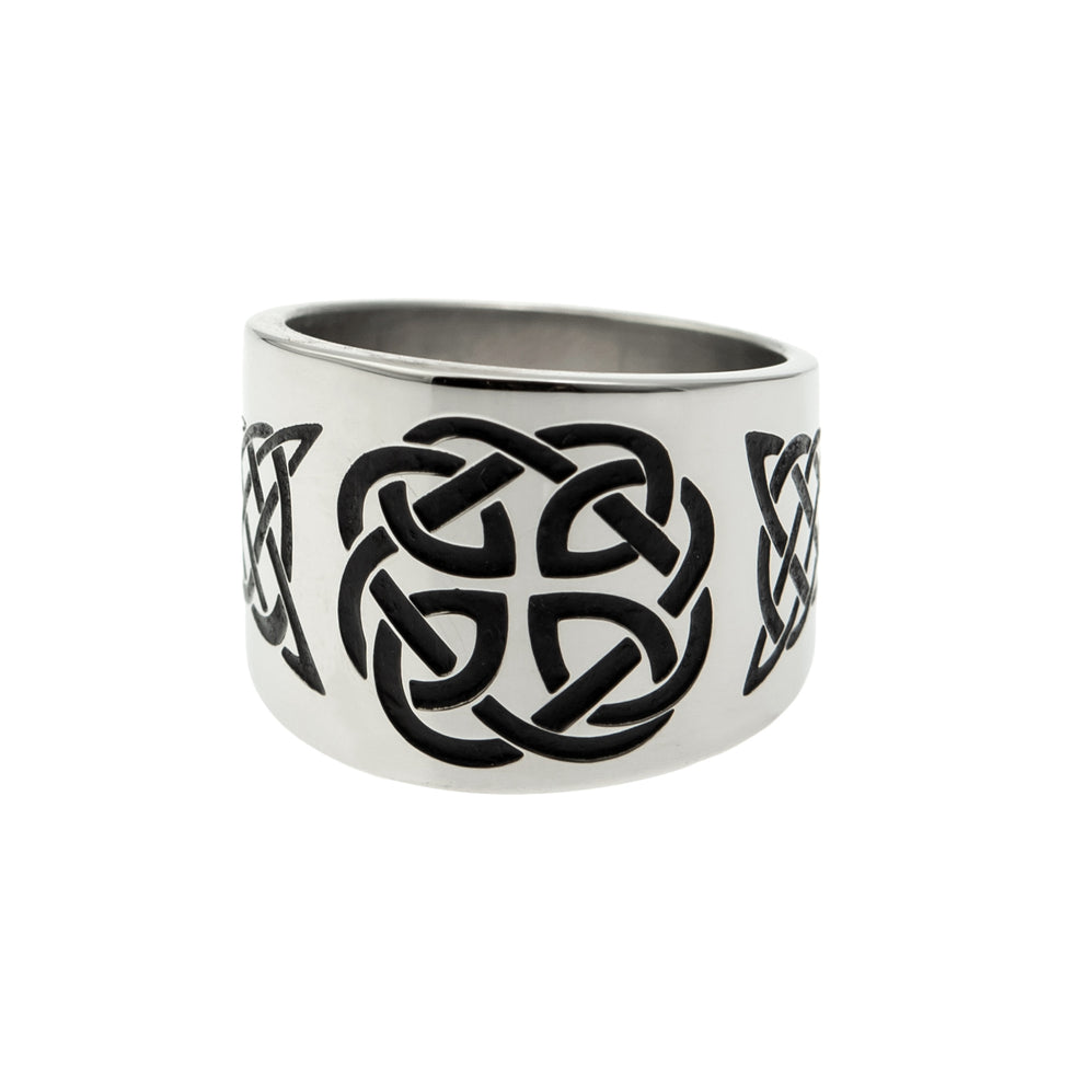 Celtic Infinity Knot Signet Ring with Cubic for Women or Men – Joyful ...