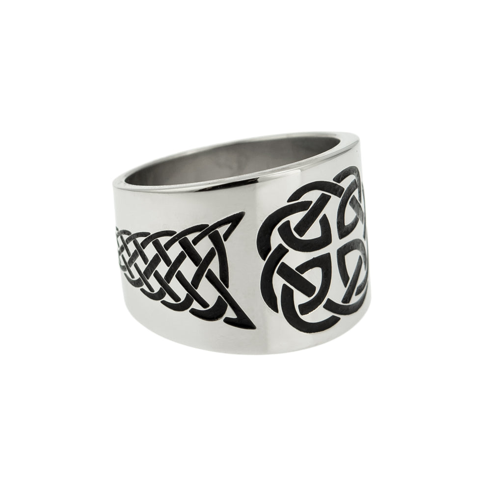 Celtic Infinity Knot Signet Ring with Cubic for Women or Men – Joyful ...